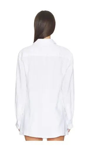PERFECTWHITETEE Lorelai Linen Button Down Shirt
