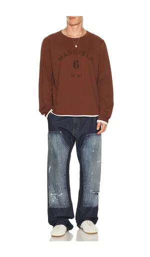 MAISON MARGIELA Long-sleeved Top In . Also - Brown