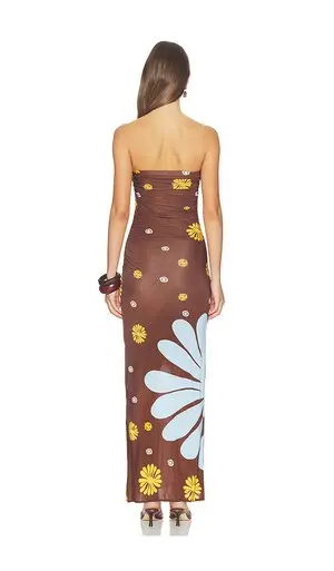 CALA DE LA CRUZ Daphne Maxi Dress - Brown