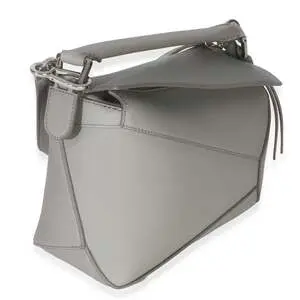 Loewe Grained Calfskin Puzzle Edge Bag - Gray