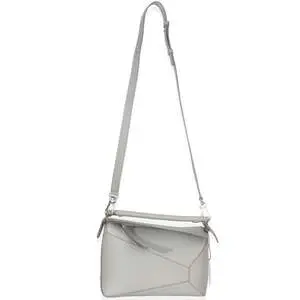 Loewe Grained Calfskin Puzzle Edge Bag - Gray