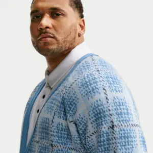 Nike Tartan Golf Cardigan