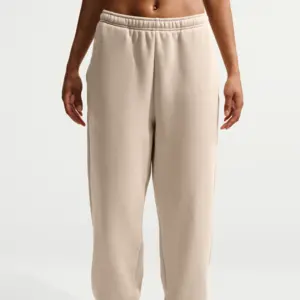 Nike Studio Fleece Medium Weight High-rise Oversized Cuffed Pants - Brown