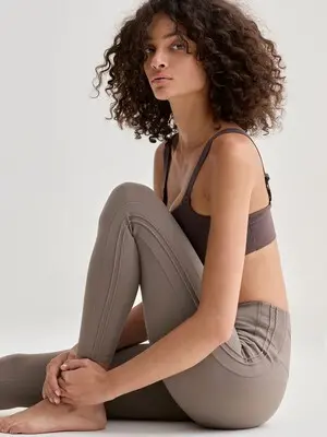 Athleta Salutation Pintuck High Rise 7/8 Legging - Umber
