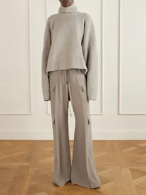 Rick Owens Cargo Belted Wide-leg Pants