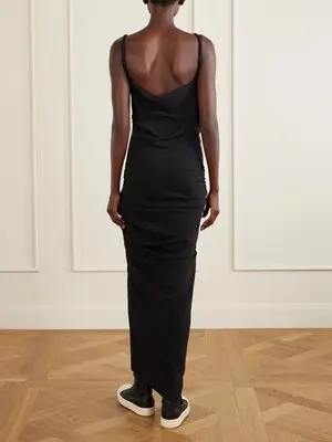 Rick Owens Draped Cady Maxi Dress