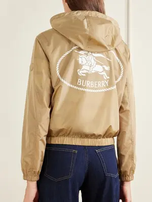 Burberry Nelson Hooded Printed Shell Jacket