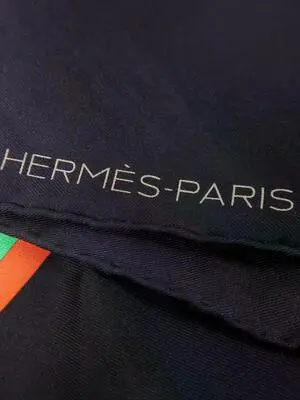 Hermès Geometric-print Silk Scarf