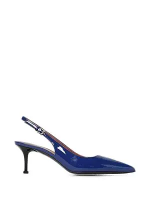 Premiata Leather Heeled Sandals - Blue