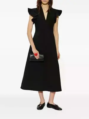 Moschino Ruffled V-neck Dress