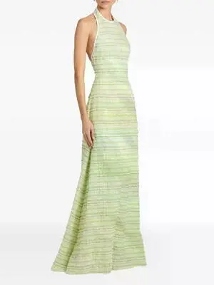 MARKARIAN Sahara Textured-stripe Maxi Dress