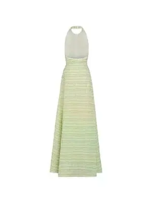 MARKARIAN Sahara Textured-stripe Maxi Dress