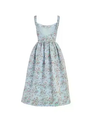 MARKARIAN Floral-ikat Midi Dress