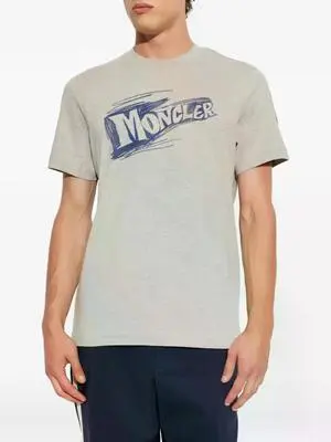 Moncler Logo-print T-shirt - Grey