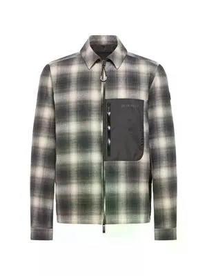 Moncler Cornisello Check-pattern Shirt Jacket - Black