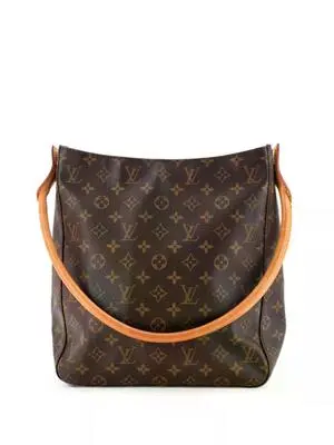 LOUIS VUITTON Monogram Canvas Looping Gm Shoulder Bag - Brown