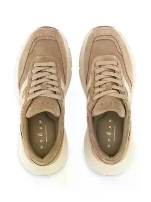 Hogan Hi-fi Suede Panel Sneakers