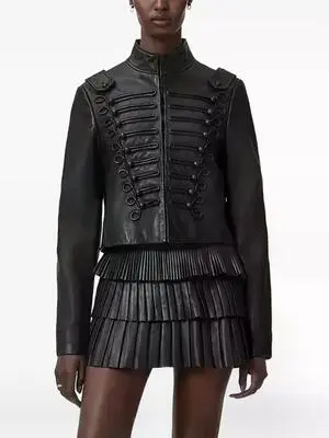 ALLSAINTS Braided Military Cropped Jacket - Black