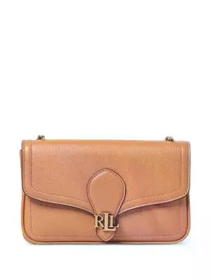 Ralph Lauren Grained Leather Shoulder Bag - Brown
