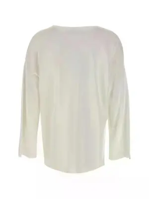 KANGRA Slit-cuff V-neck Cardigan