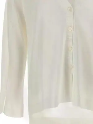 KANGRA Slit-cuff V-neck Cardigan