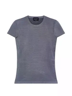 Giorgio Armani Crew Neck Short Sleeve T-shirt - Grey