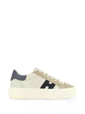 Hogan Crosswind Panelled Sneakers - Neutrals