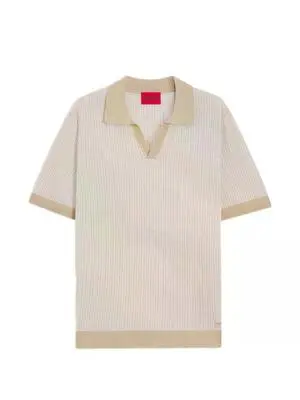 Hugo Textured Short-sleeve T-shirt - Neutrals