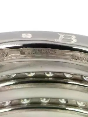 BVLGARI B.zero1 18k White Gold Diamond Pavé Ring