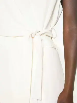 VICOLO Belted Sleeveless Waistcoat