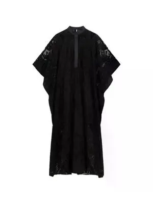 Liviana Conti Cassidy Lace-knit Kaftan Midi Dress - Black