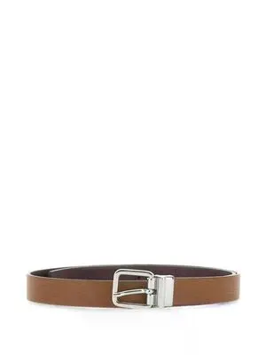 GIANNI CHIARINI Reversible Leather Belt - Brown