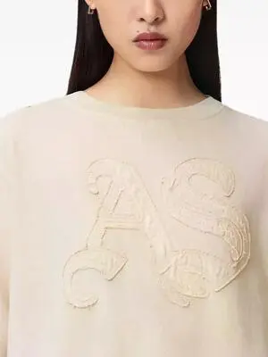 ALLSAINTS Crew Neck Sweatshirt With Logo Patch