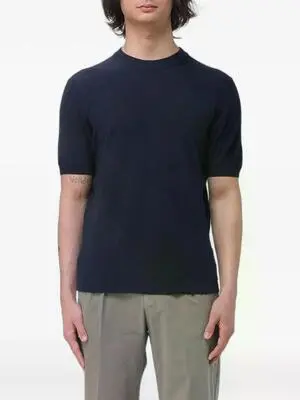 BROOKSFIELD Short-sleeve Linen Knit Sweater