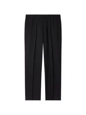 Paul Smith Wool Trousers With Elasticated Waist - Black