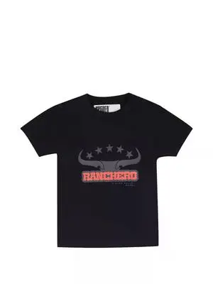 SP5DER Graphic Print T-shirt - Black