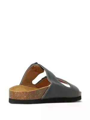 Woolrich Adjustable Buckle Leather Sandals