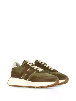 Hogan H641 Suede And Technical Fabric Sneakers