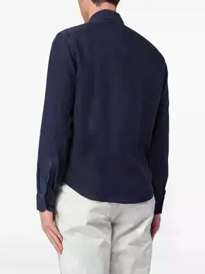 BLAUER. Linen Shirt - Blue