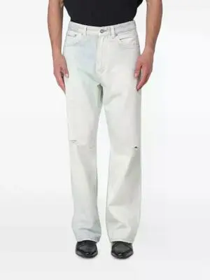 Our Legacy Wide-leg Distressed Jeans - Neutrals