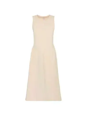 Calvin Klein Sleeveless Midi Dress - Neutrals