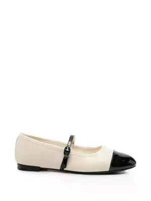 Repetto Georgiana Buckle Ballet Flats - Neutrals