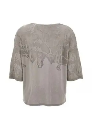 KANGRA Openwork Knit Cotton Top