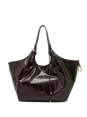 GIANNI CHIARINI Large Dua Leather Shoulder Bag - Red