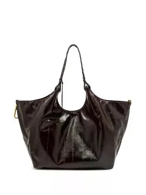 GIANNI CHIARINI Large Dua Leather Shoulder Bag - Red