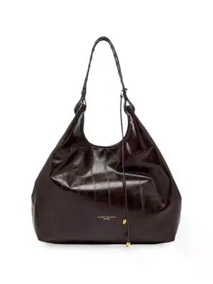 GIANNI CHIARINI Large Dua Leather Shoulder Bag - Red