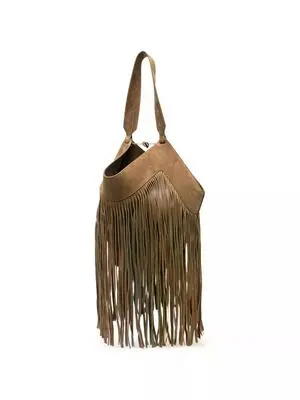 Khaite Small Lotus Fringed-design Tote Bag