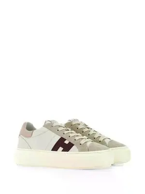 Hogan Crosswind Nappa Leather Sneakers - Neutrals