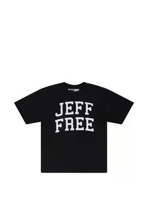 SP5DER Slogan-print T-shirt - Black