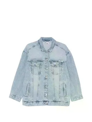 Dkny Faded Effect Jacket - Blue